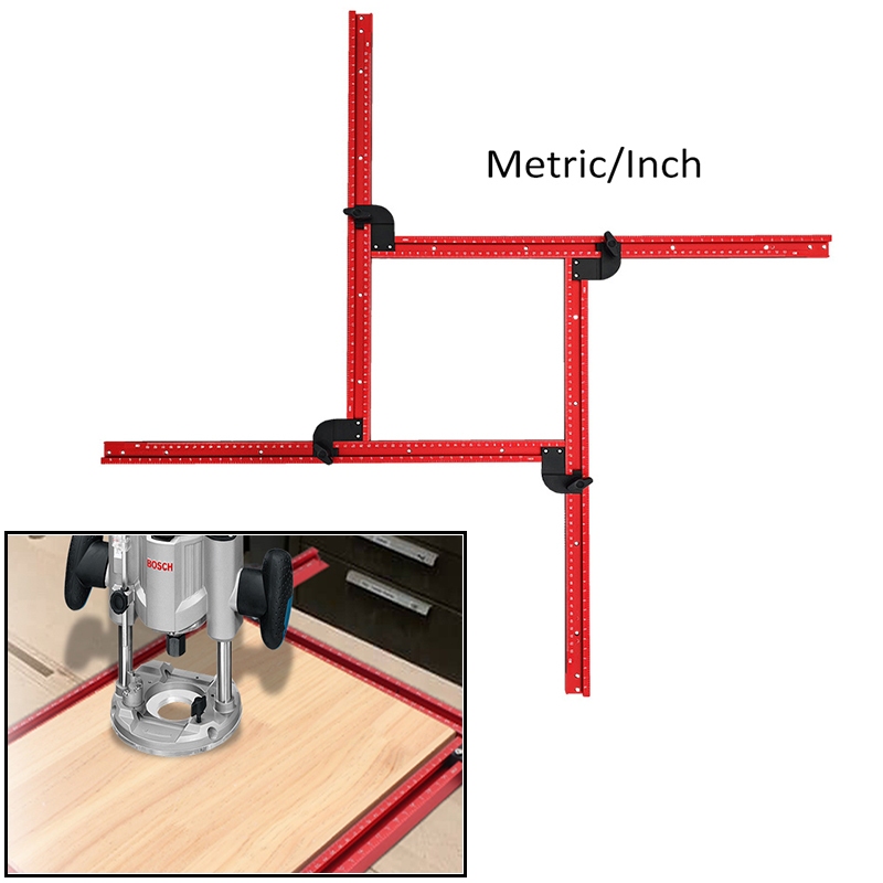 Adjustable Square Router Template Guide Groove Router Jig Router Guides ...