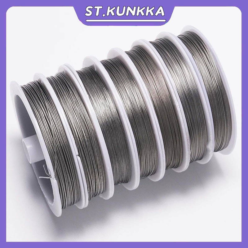 1 Roll High-Strength Jewelry String, Rust-Proof Flexible Steel Wire for ...
