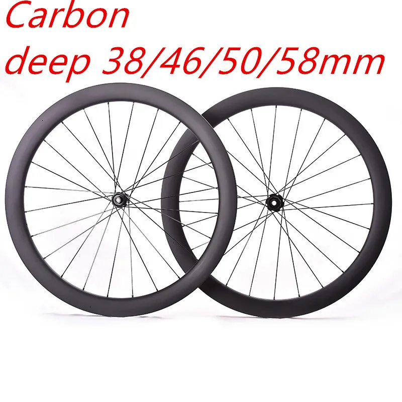 700C ultra-light road disc brake carbon fiber wheel set road bicycle ...