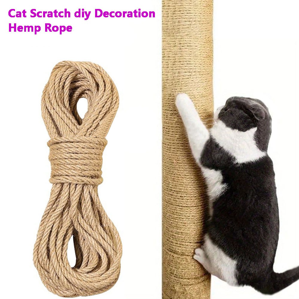DIY Hemp Rope Hand-woven Cat Tree Scratch Sisal Rope Table/Sofa Legs ...