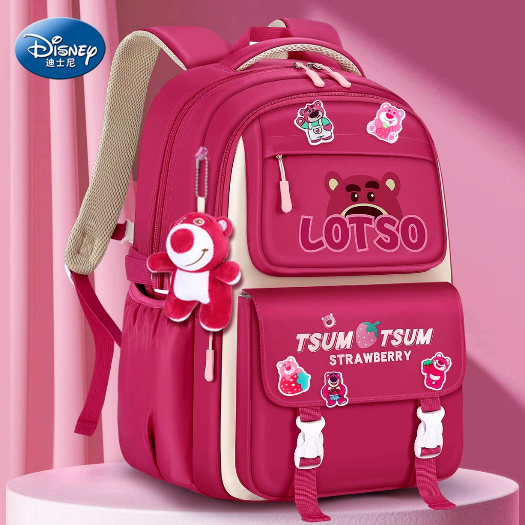 Disney Lotso Girl School Bag Grade 3-6 Beg Sekolah Primary Student ...