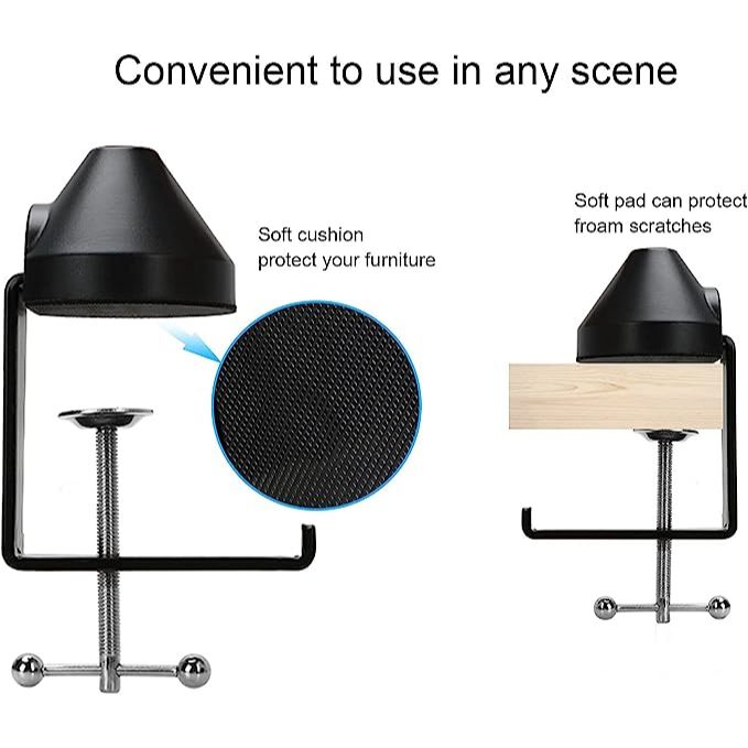 Heavy-Duty Metal Table Mount Clamp, Desk Table Mount C Clamp For ...