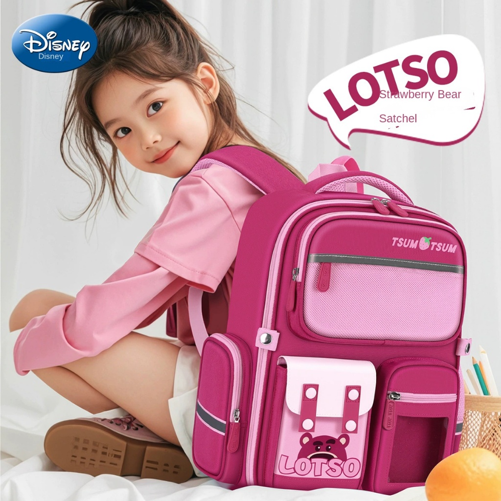 Disney Lotso Girl School Bag Grade 1-3 Beg Sekolah Primary Student ...