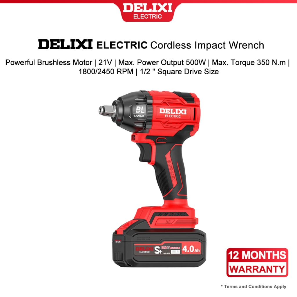 DELIXI Electric DLX-BS21 21V 350N.m Powerful High-torque cordless ...