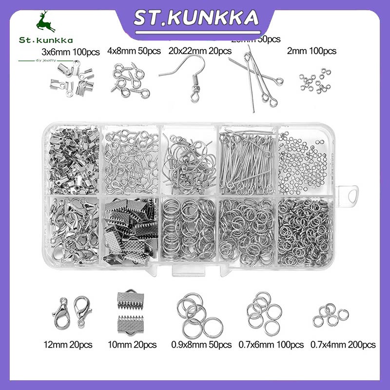 Starter Jewelry Making Kit, All-in-One Tools for DIY Bracelet Necklace ...