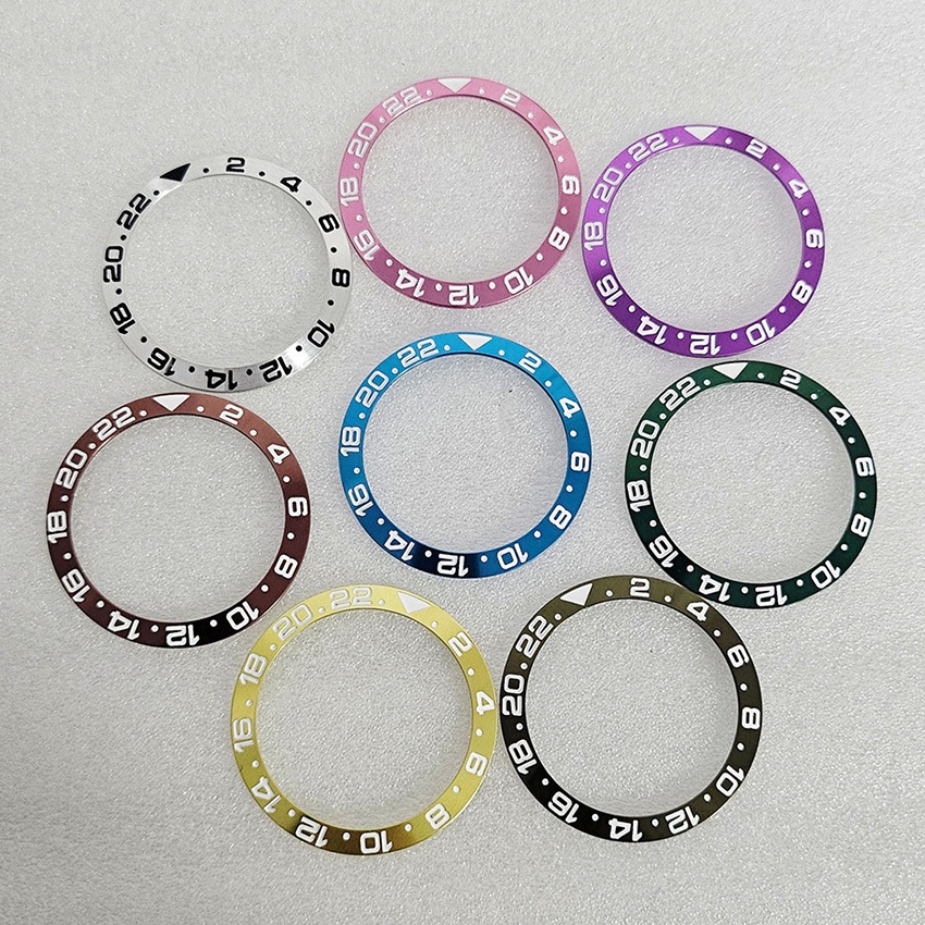 38mm Watch Bezel Inside Diameter 30.5mm GMT Aluminum-Magnesium Watch ...