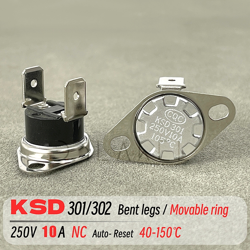 KSD301 250V 10A Normally closed Thermostat Temperature Thermal Control Switch DegC 35 135150 ...