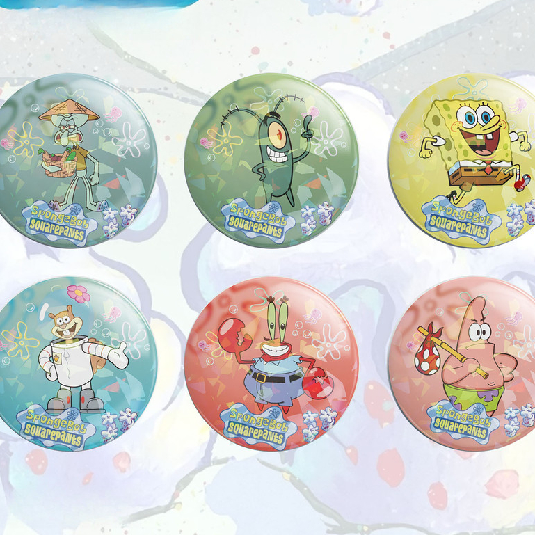 Spongebob SquarePants Undersea Graffiti Bar Badge | Shopee Malaysia