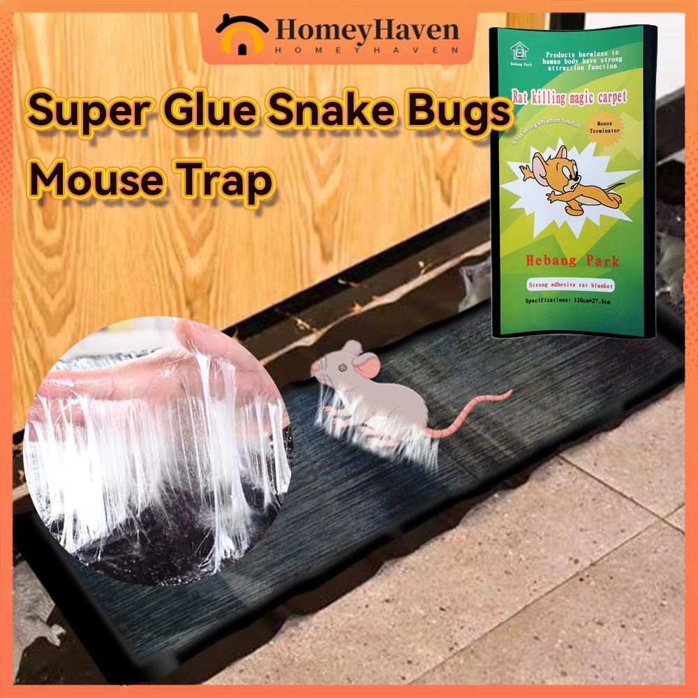 【Mouse Trap】Super Glue Snake Bugs Rat Mice Catcher Board Foldable Pest ...