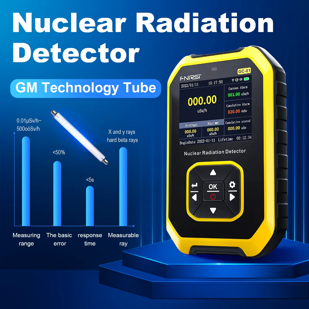 GC01 Geiger Counter Nuclear Radiation Detector Professional Marble ...