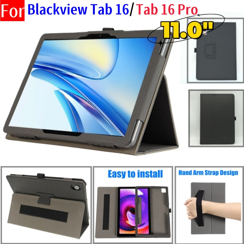 For Blackview Tab 16 Tab16 11 inch Flip Foldable Magnetic Leather Stand ...
