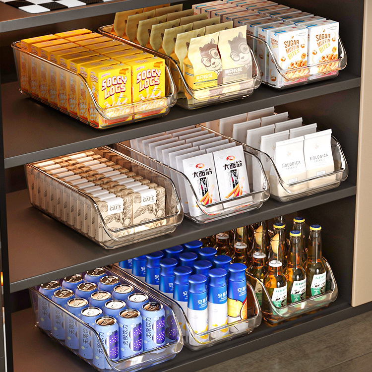 Cupboard Organiser Drawer Transparent Acrylic Kitchen Desktop Snacks ...