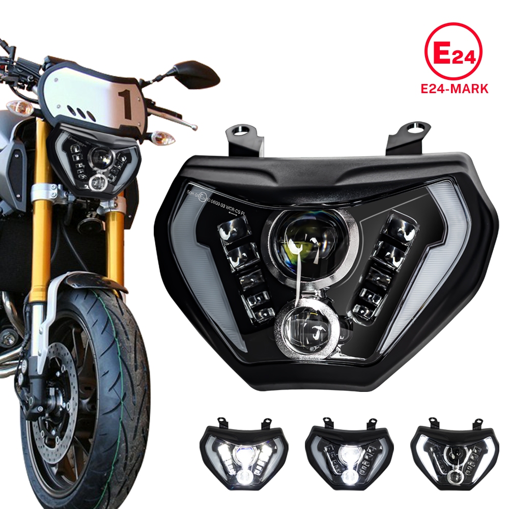 MT07 2018 2019 Motorcycle Headlight Assembly E-MARK For Yamaha MT 09 MT ...