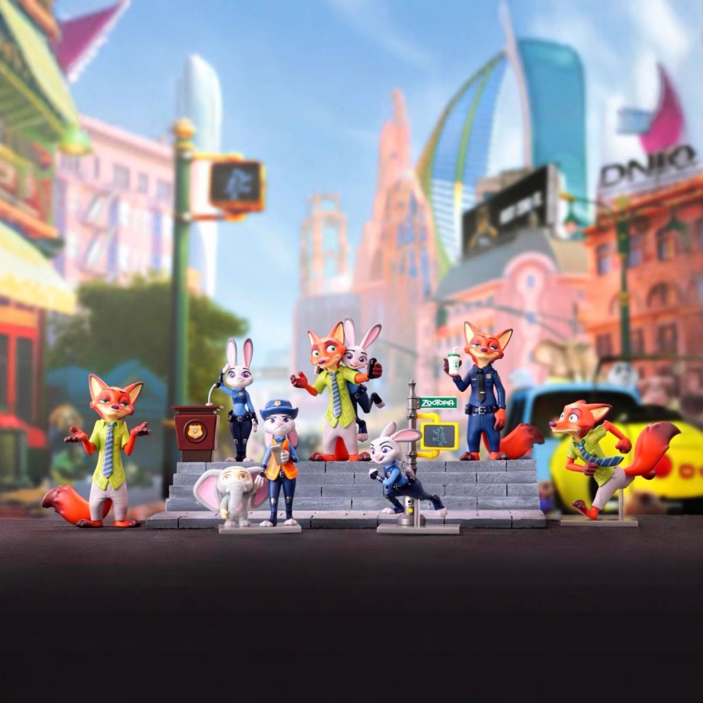 Disney TOPTOY Zootopia Judy & Nick story Series Blind Box Toy ...
