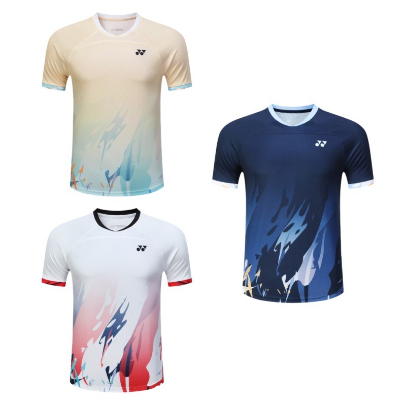 New Yonex badminton shirt men and women sports short-sleeved T-shirt ...