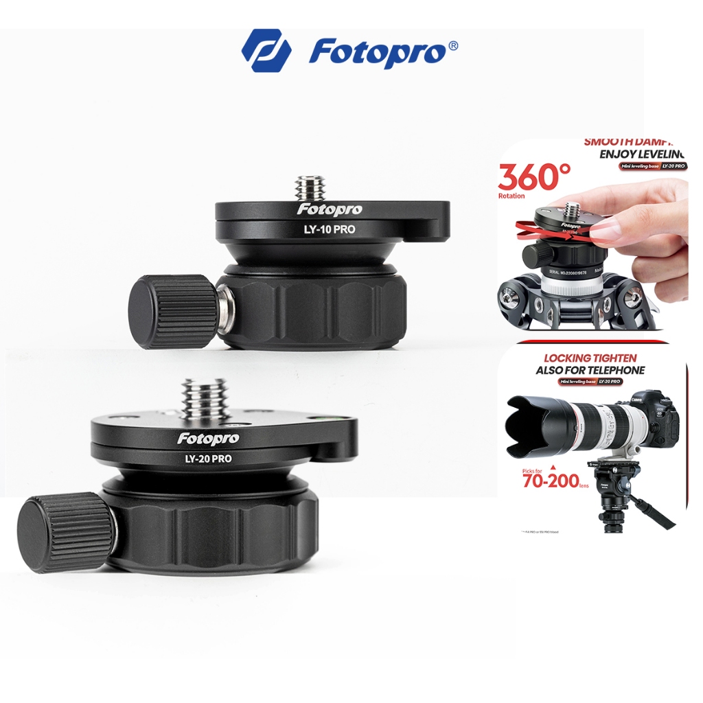 Fotopro LY-10 PRO / LY-20 PRO Mini Hemisphere Bowl Mount Quick-Leveling ...