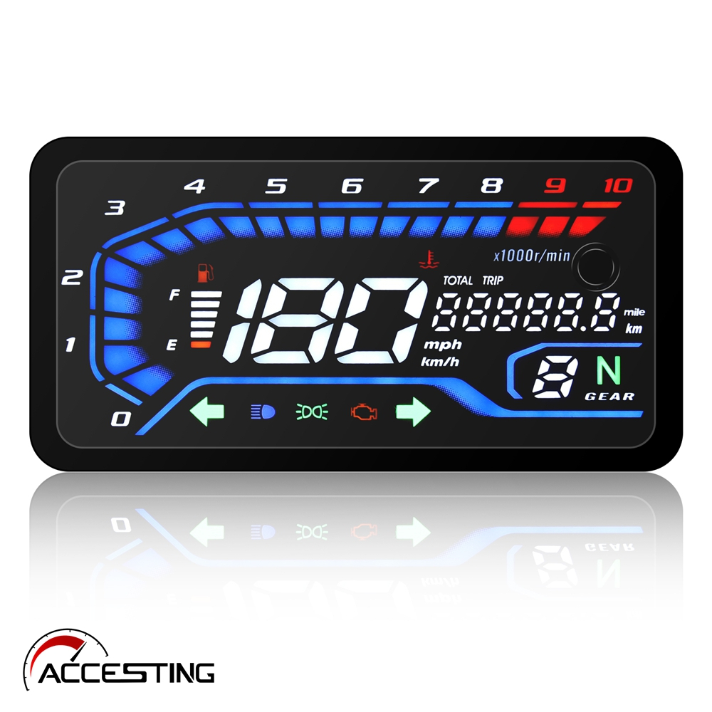 2025 New Universal Motorcycle LED Digital Speedometer with Timer ...