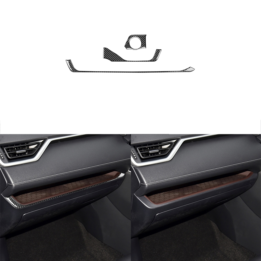 For Toyota RAV4/Wildlander 2020-2024 Carbon Fiber Center Console Cover ...