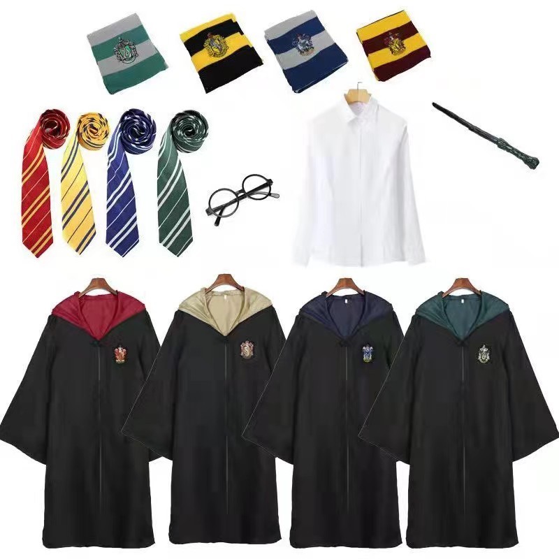 （ADULT/KIDS) Graduation Robe Potter Costume Harry Cosplay Wizard Robe ...