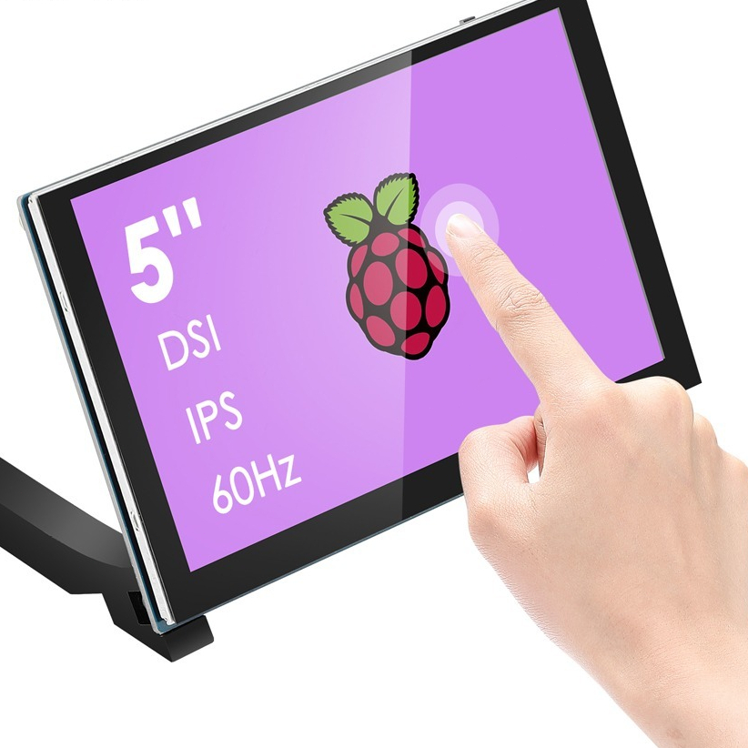 Raspberry Pi Touchscreen Monitor, 5 Inch Portable IPS USB Monitor ...