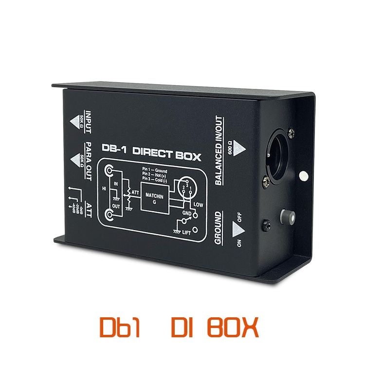 Professional Single Channel Passive DI-Box Direct Injection Audio Box ...