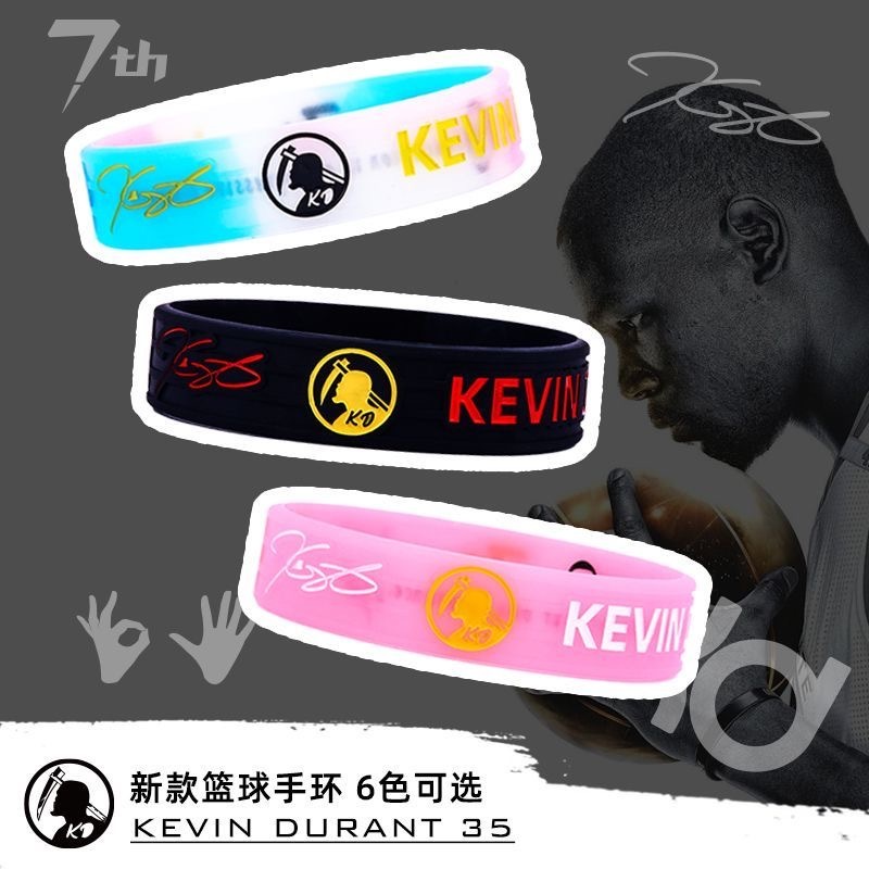 New Kevin Durant KD luminous Baller Bands Sports Rubber Wristbands ...