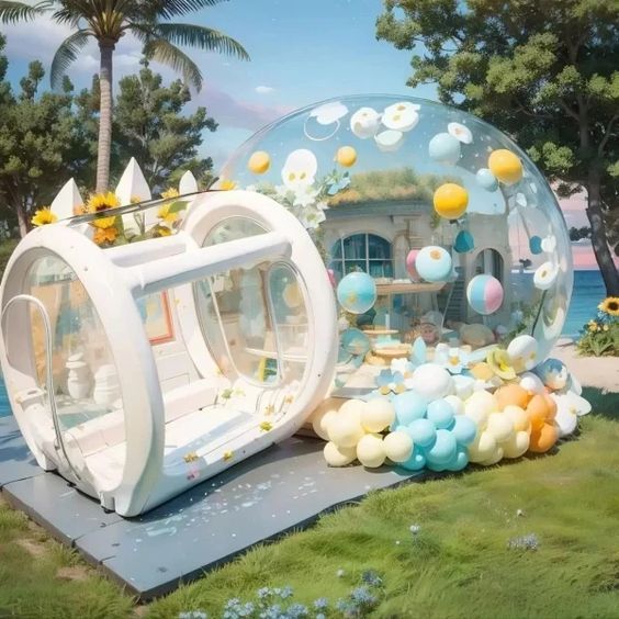 Inflatable Bubble Balloon House 13FT Bubble Tent House for Kids and ...