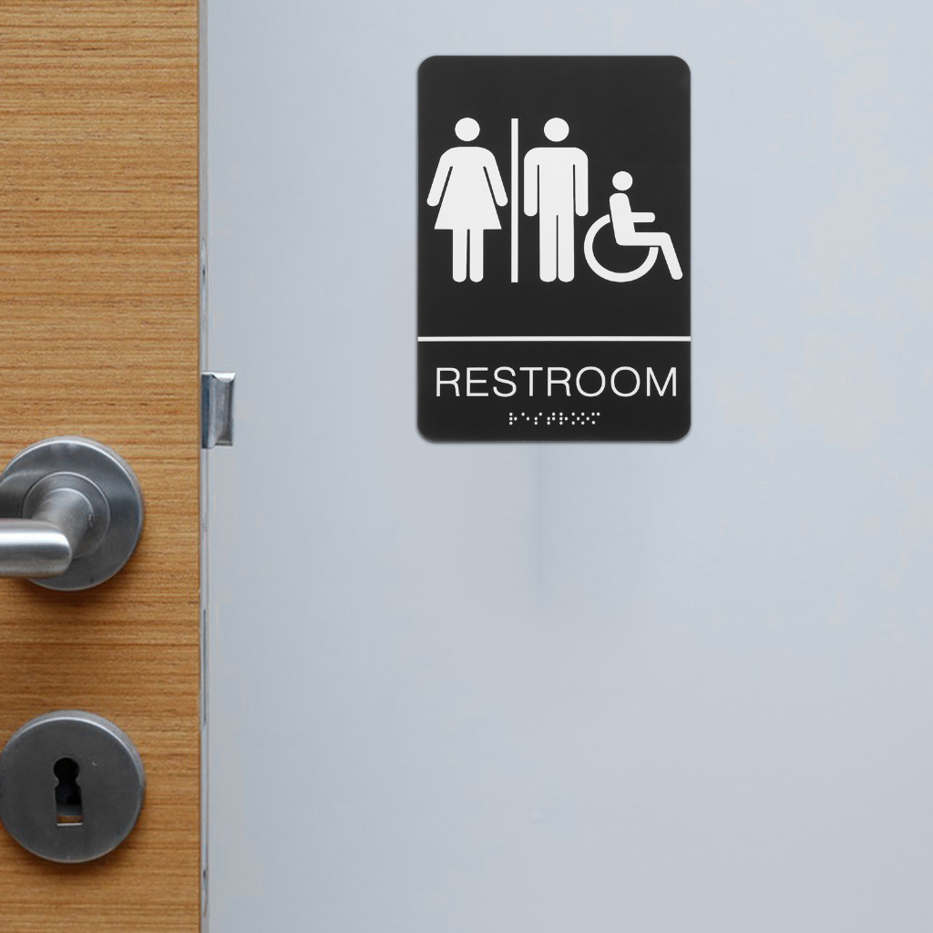 [READY STOCK] Restroom Sign Ada Toilet The Signboard Office Bathroom ...