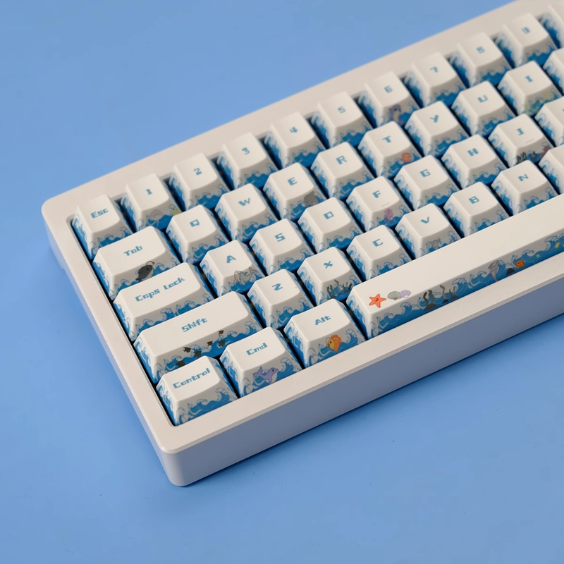 【Keycap Only】Deep Sea Party Theme Keycap 143 Keys Cherry Profile PBT ...