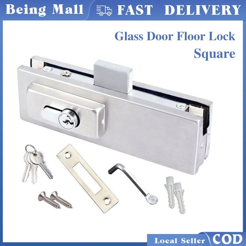 Glass Door Lock Stainless Steel Glass Gate Floor Latch Durable And Anti ...