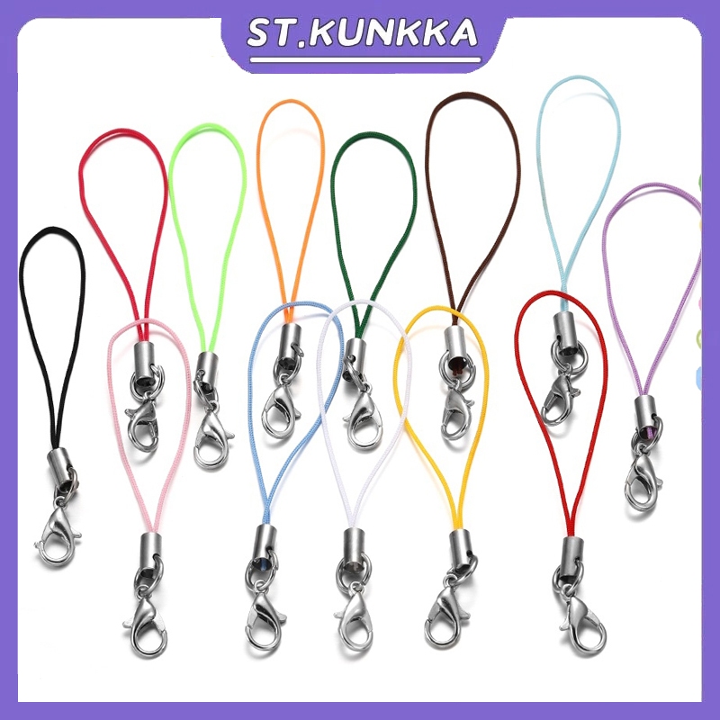 St.kunkka 72mm 10pcs/Pack Handphone Strap Doll wire Open Jump Ring Cord ...