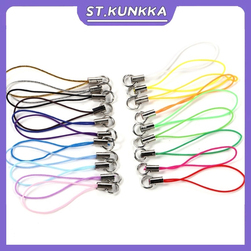 50pcs/Bag Short Lanyard Keychains Portable Neck Strap for Phone ID ...