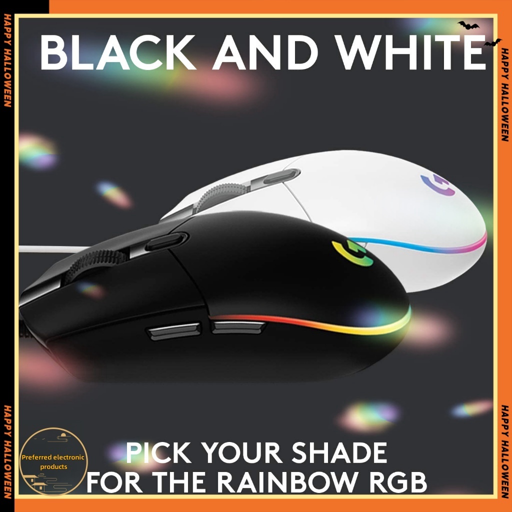 LOGITECH G102 Gaming Mouse with LIGHTSYNC RGB, 6 Programmable Buttons, Gaming Grade Sensor & 8k ...