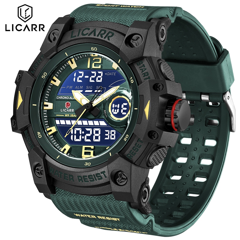 Original LICARR Brand Fashion Men's Watch Sports Waterproof Luminous ...