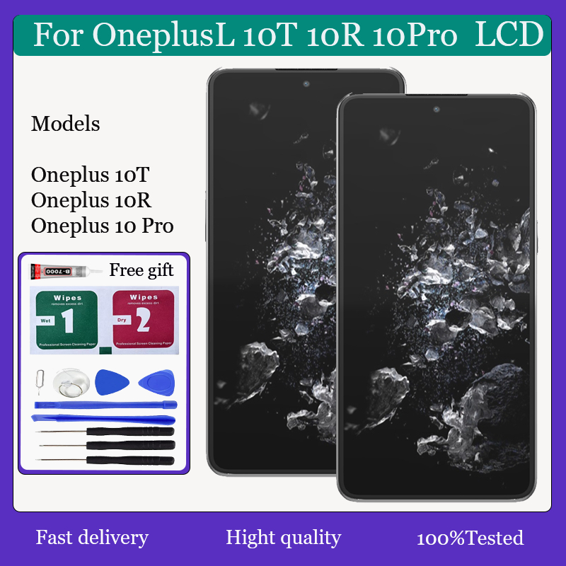 Original AMOLED TFT For Oneplus 10T 10R 10 Pro LCD Display Touch Screen ...