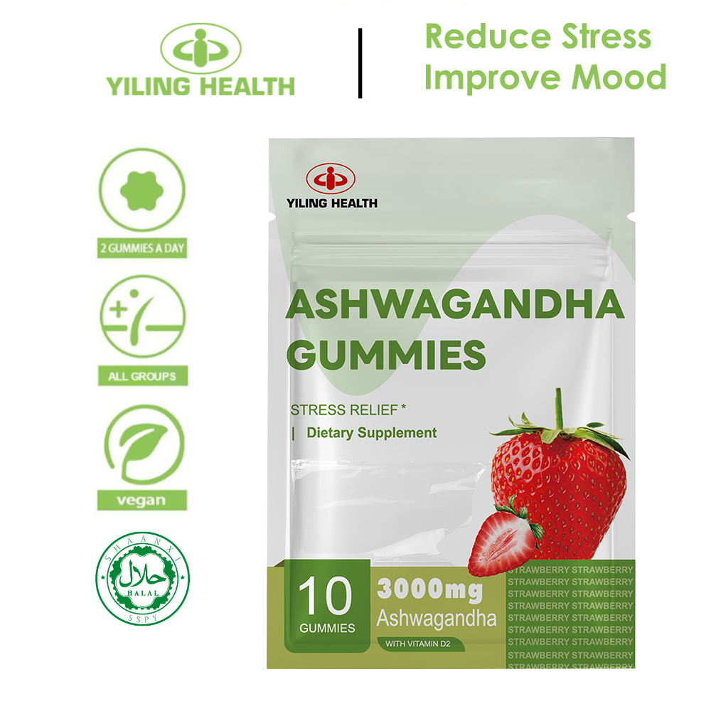 YILING HEALTH Ashwagandha Gummy - Natural Stress Relief(10 Gummies ...
