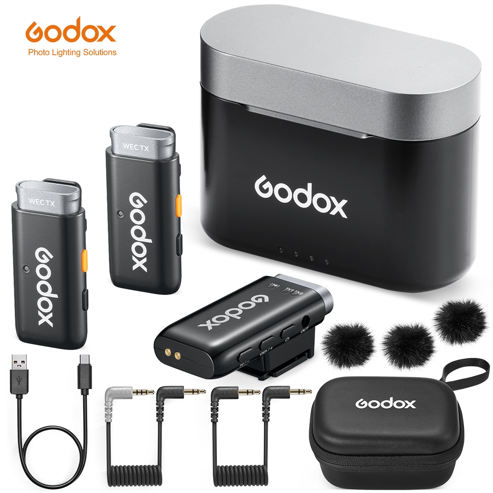 Godox WEC-S Sony Mi Hot Shoe 2.4GHz-Wireless Microphone System for ...