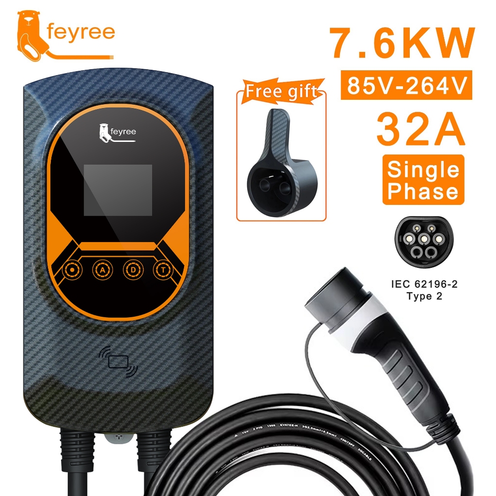 NEW feyree EV Charger 32A 7.6KW Electric Vehicle Car Charger EVSE ...