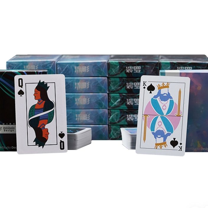 Ready Stock Poker Card Macaron Dark Green purple yellow Color Games ...