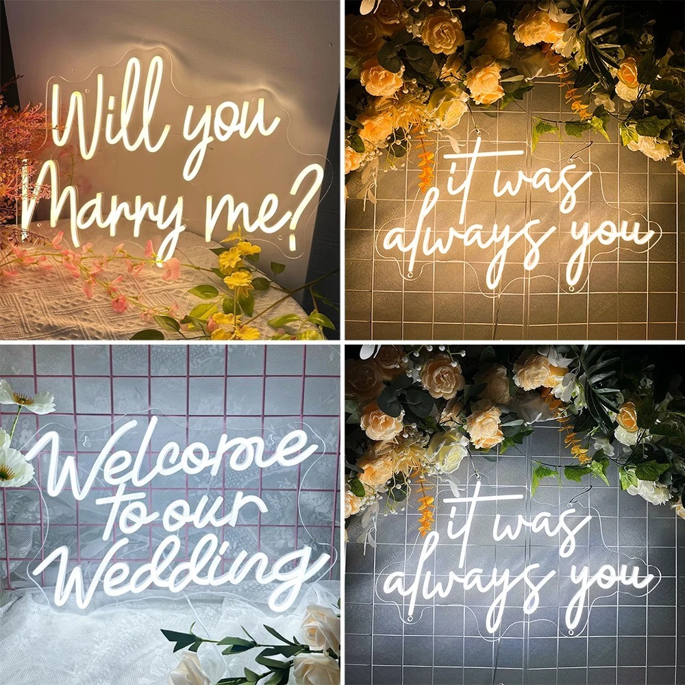 Will You Marry Me Led Neon Sign Light Always Forever Neon Sign Light ...