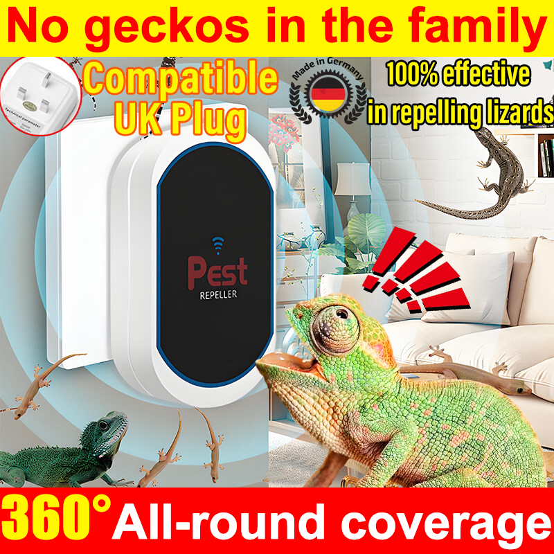 360° Coverage of ultrasound Lizard repellent ultrasonic No geckos in ...