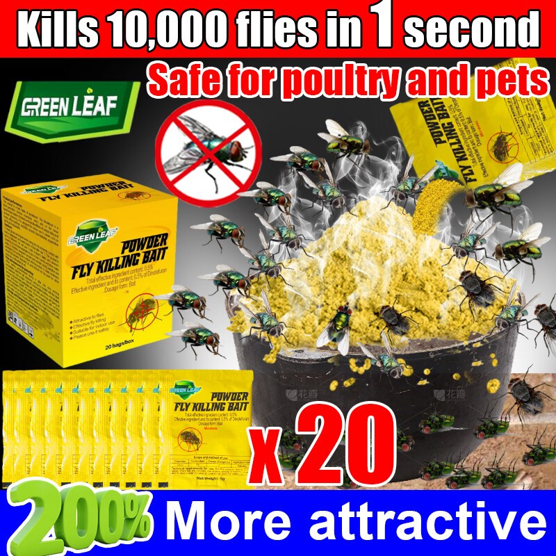 1 pack of fly powder kills 1 million flies READY STOCK Fly Killer Flies ...