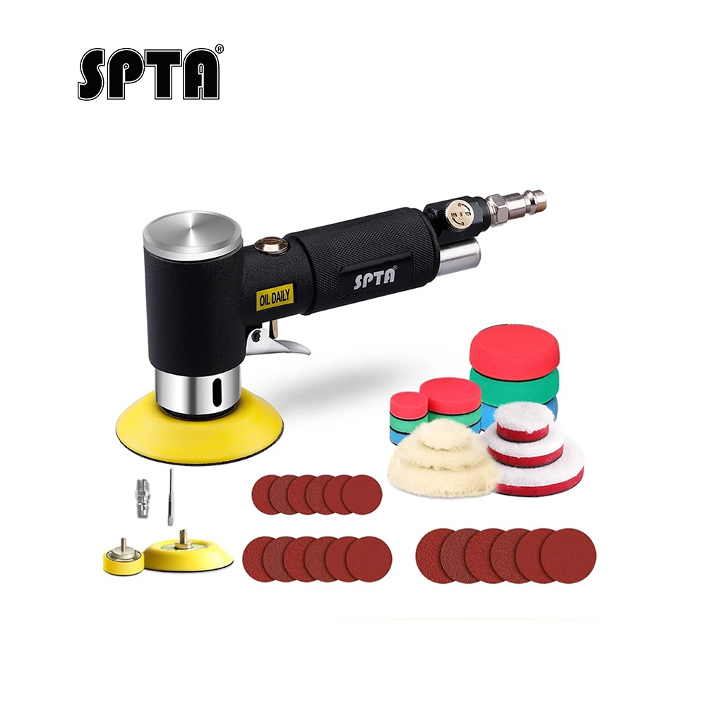 SPTA Random Orbit Air Sander Mini Pneumatic Grinding Machine (1"/2"/3 ...