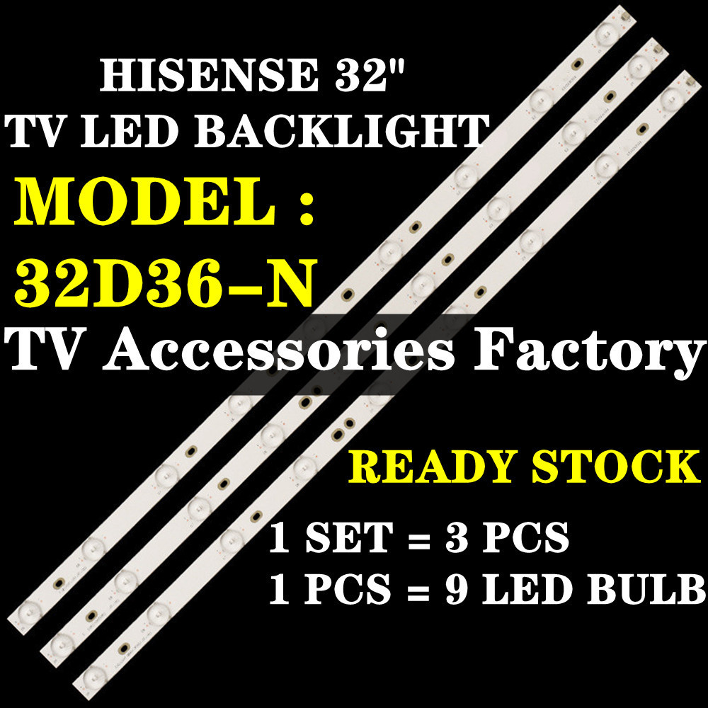 32D36-N HISENSE 32" LED TV BACKLIGHT(LAMPU TV) HISENSE 32 INCH LED TV ...