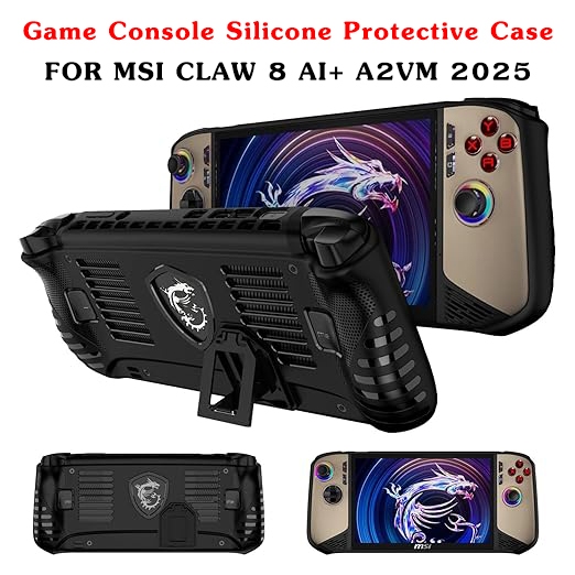 for MSI Claw 8 AI+ A2VM Silicone Grip Case ，Soft Skin Silicone Case ...