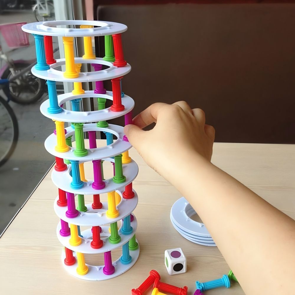 Tower Collapse Multiplayer Drawing Building Blocks Balance Table Game ...