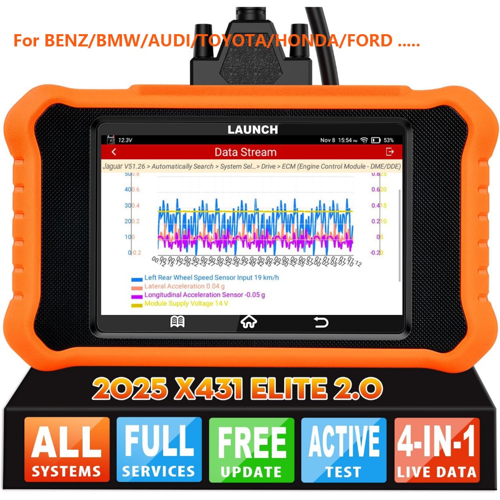 LAUNCH X431 Creader Elite 2.0 OBD2 Car Scanner Auto Scan Full Systems ...