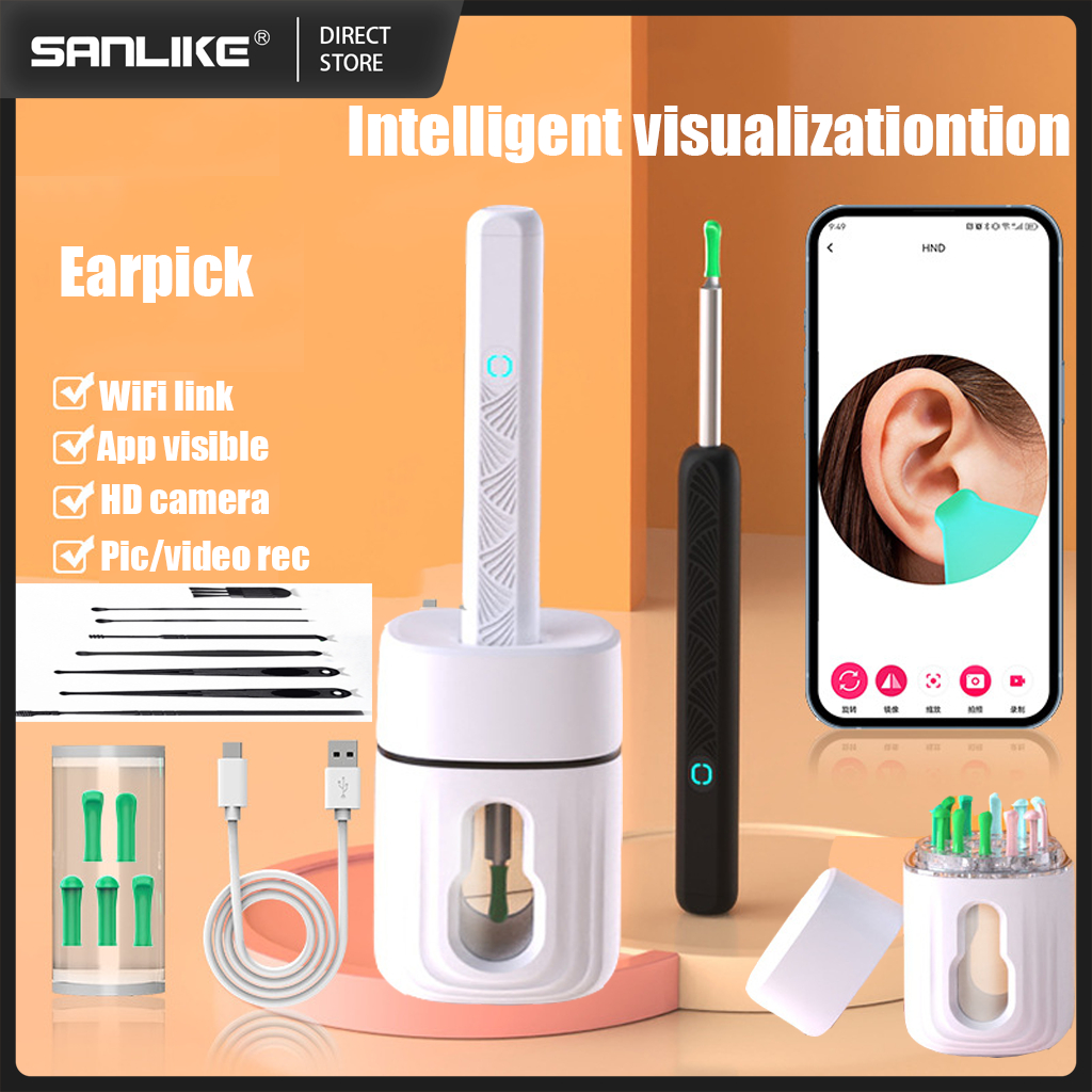 Wireless Ear Cleaner for Kids with Visual Camera - Rechargeable Child ...