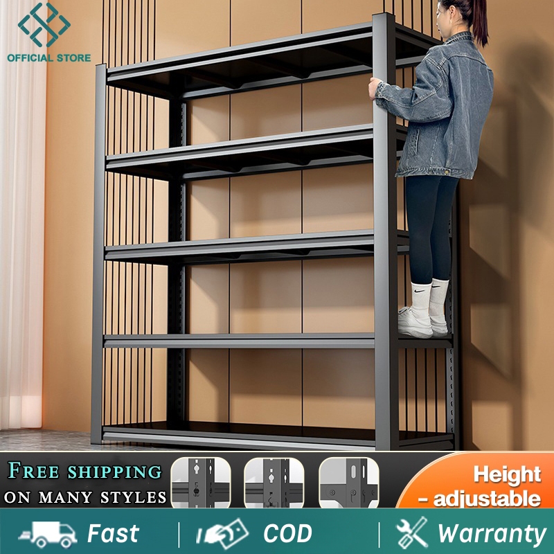 Malaysia Ready Stock】3/6 Tier Metal Boltless Rack Home kitchen Store Storage Rack Warehouse Rak ...