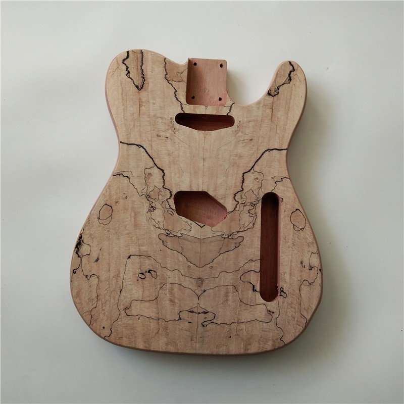 No Paint TL Electric Guitar Body,Map texture Maple Skin Top 1 Piece ...